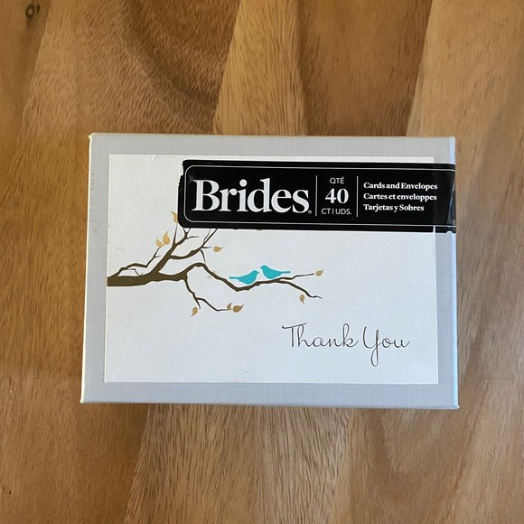 Brides | Party Supplies | Brides Brand Thank You Notes With Envelopes ...